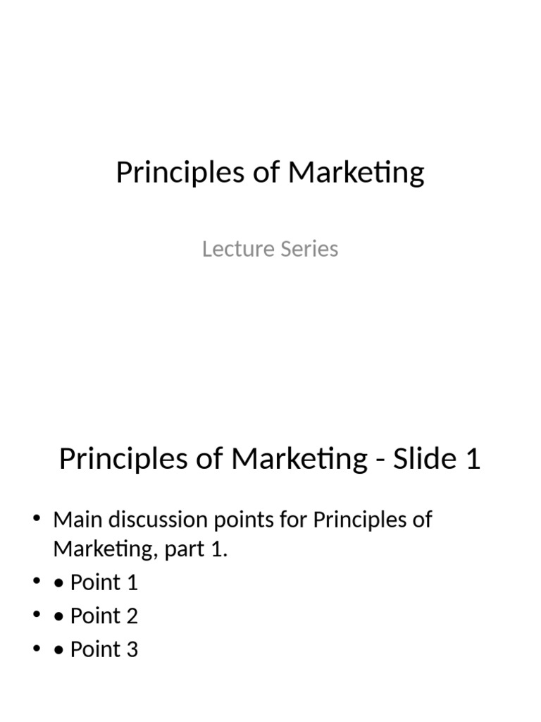 Principles of Marketing | PDF