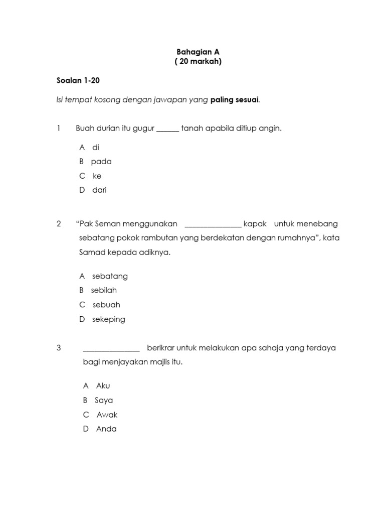 Set 2 BM Standard 4 | PDF