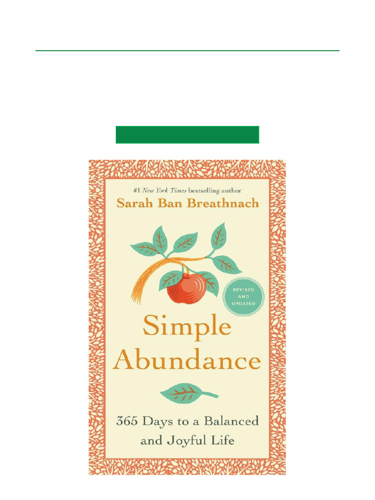 Simple Abundance: 365 Days of Joy | PDF