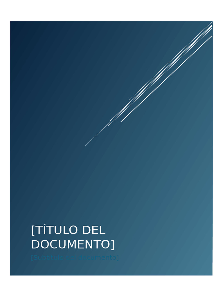 Tabla de Contenido | PDF