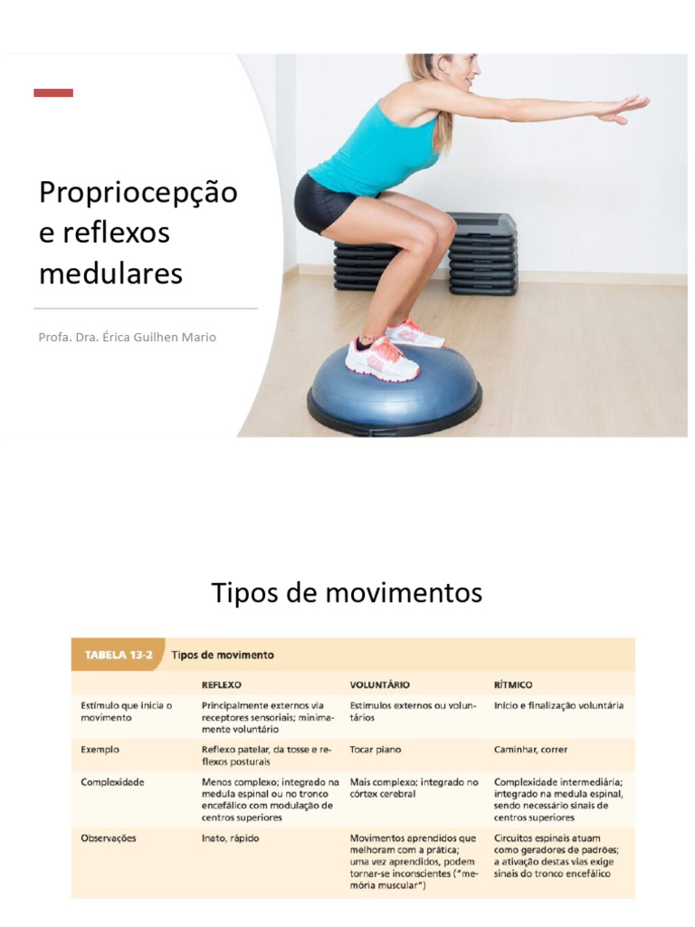 Aula 5 propriocepcao e reflexos medulares | PDF | Neurônio motor | Músculo