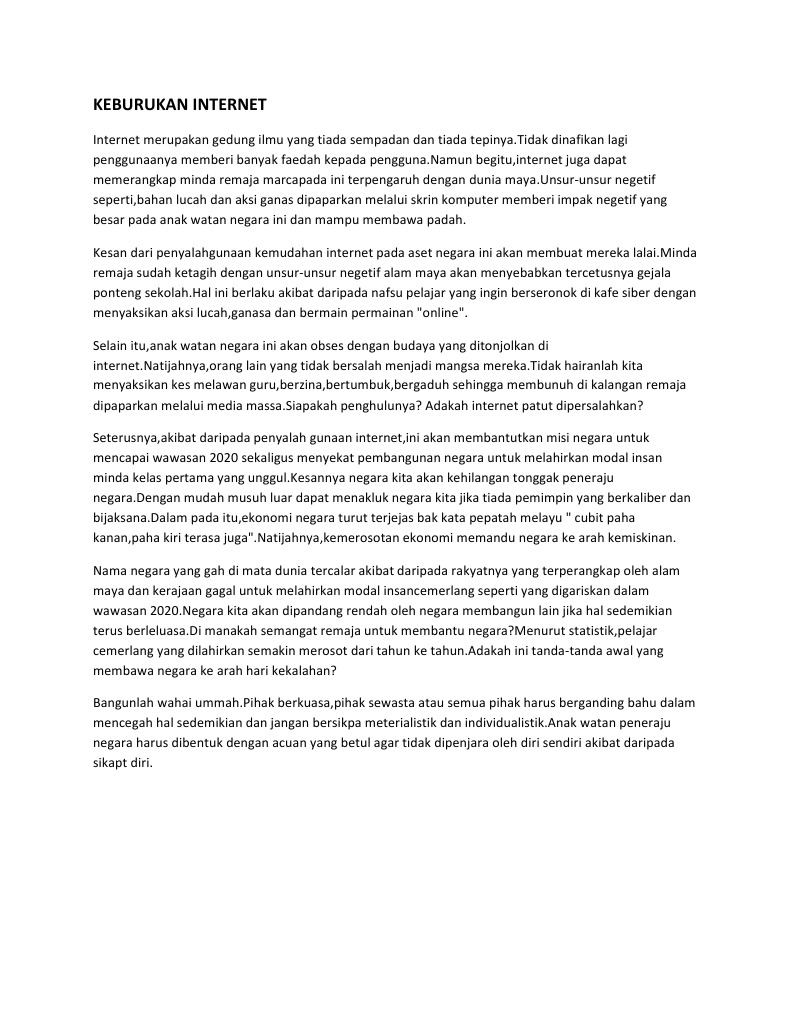 Keburukan Internet | PDF