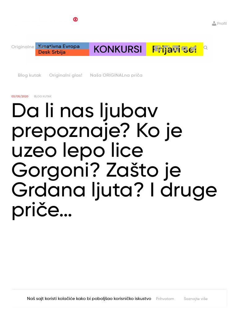 Da Li Nas Ljubav Prepoznaje - Ko Je Uzeo Lepo Lice Gorgoni - Zašto Je ...