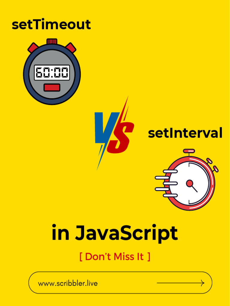 setTimeout vs setInterval | PDF