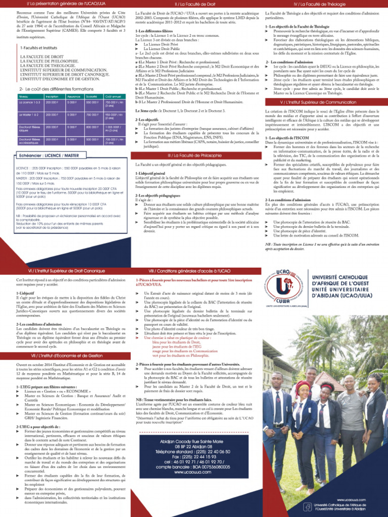 Dépliant INFORMATION GENERALE | PDF