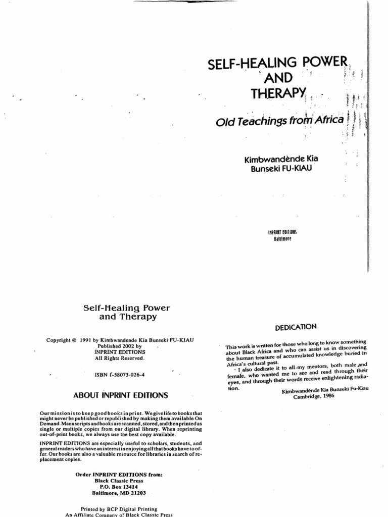 Self Healing Power and Therapy | PDF