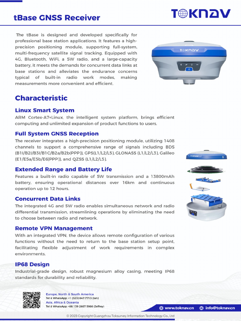 Tbase GNSS Receiver | PDF