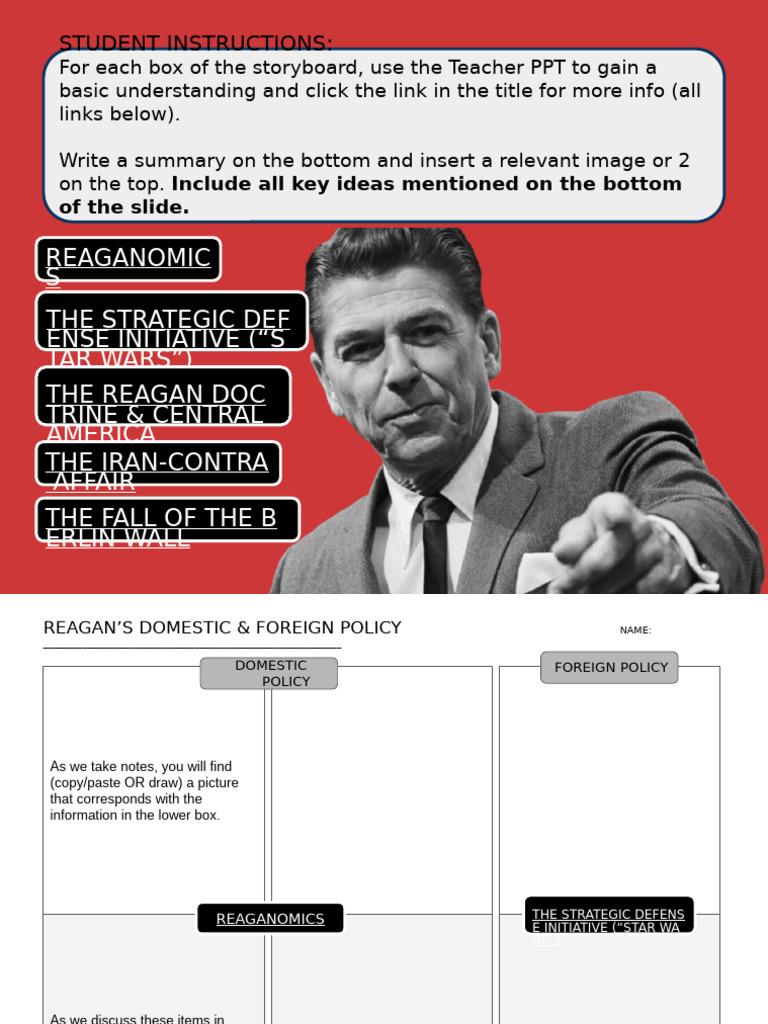 Reagan's Foreign Policy and The End of The Cold War | PDF | Ronald ...