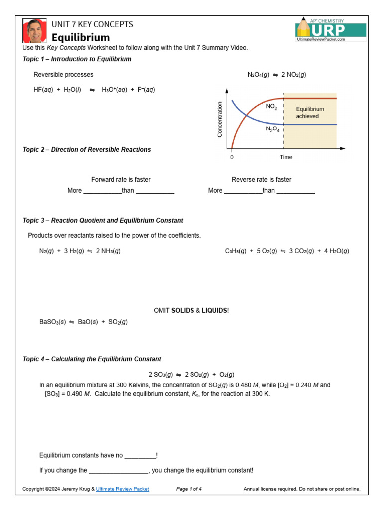 9BX4ItPiR9yp6M2HikWd - Unit 7 KEY CONCEPTS | PDF | Chemical Equilibrium ...