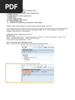 SD Organizational Structure Overview | PDF | Sales | Logistics
