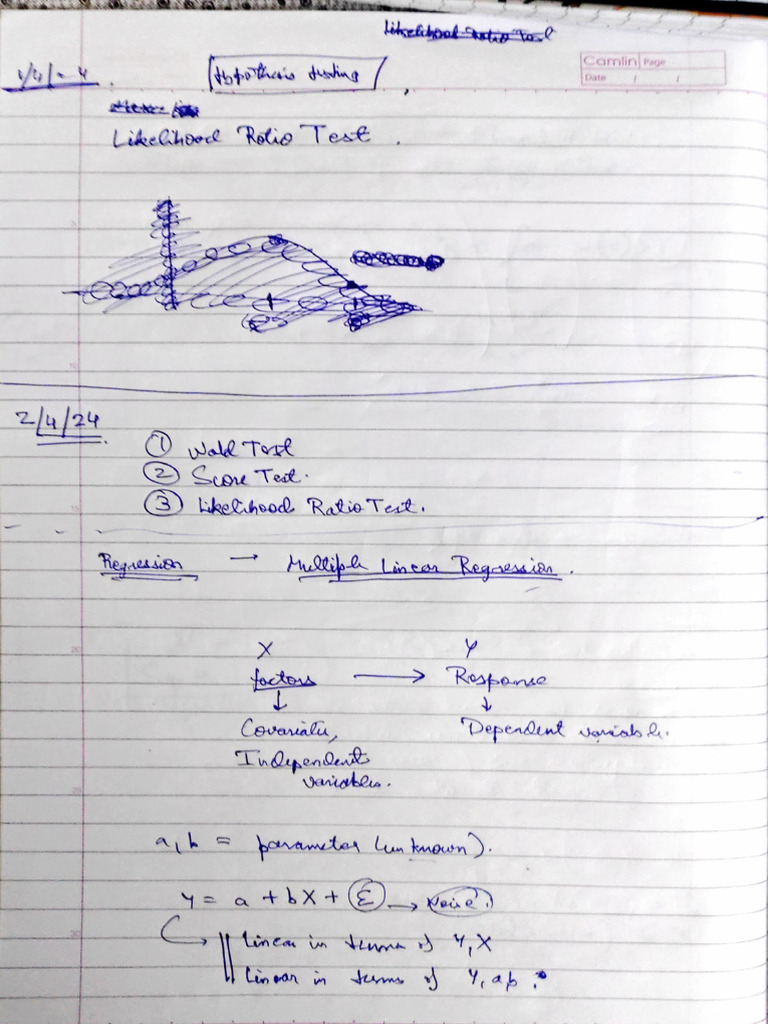 Dhruv Linear Regression Notes | PDF