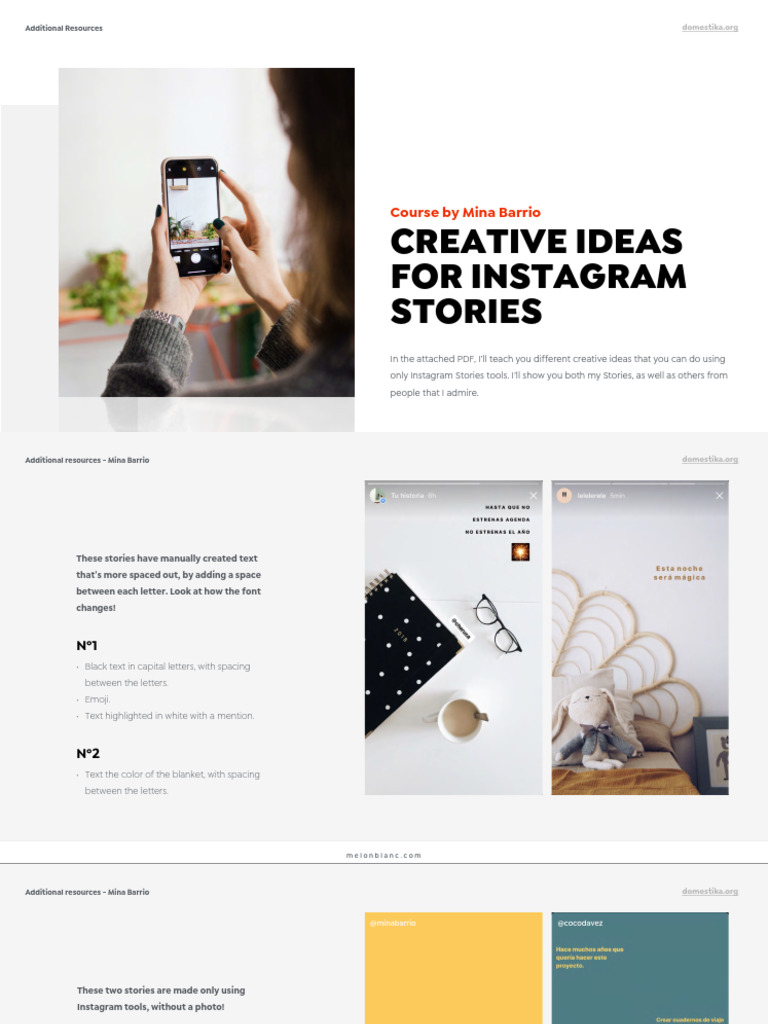 U5 - Creative Instagram Story ideas - EN | PDF