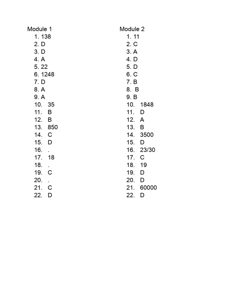 Practice Test 18 Answers | PDF