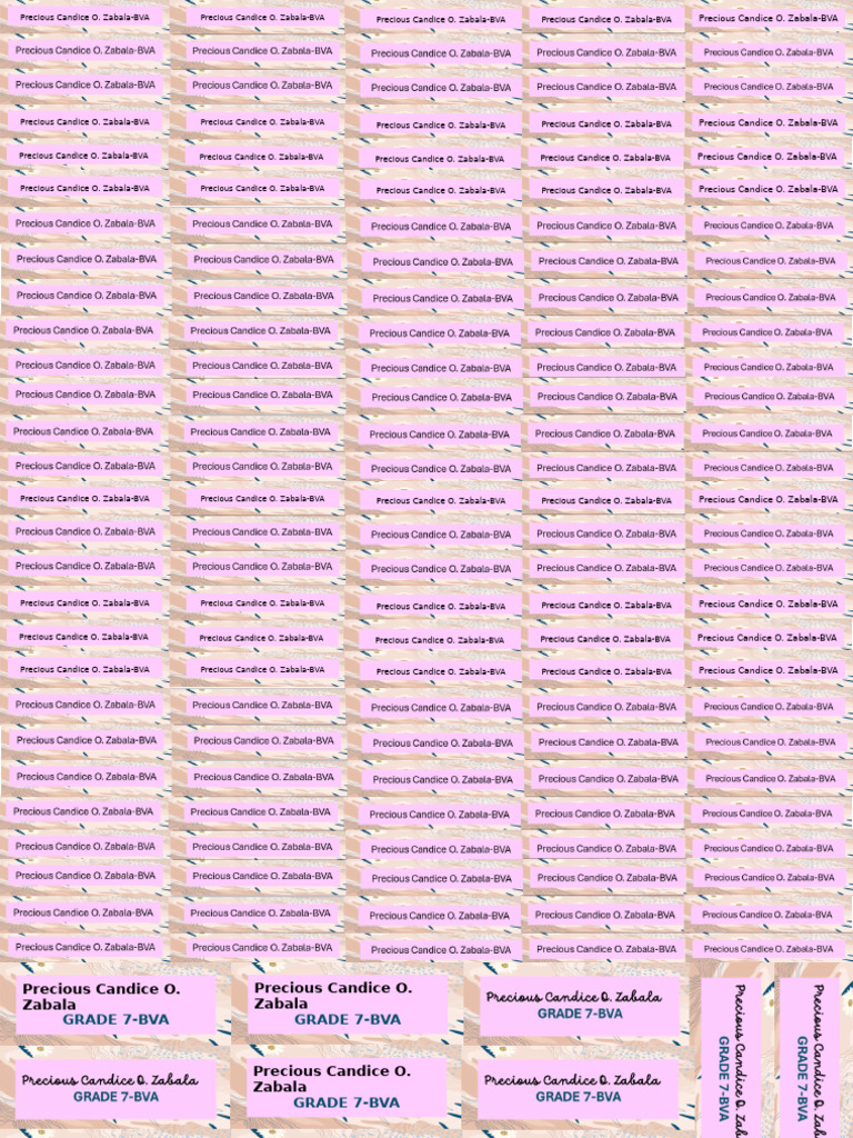 CANDICE YHARA NAMES | PDF