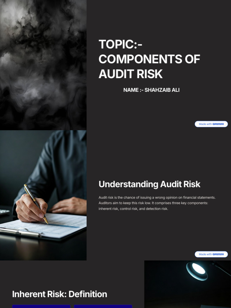 Topic Components of Audit Risk | PDF | Audit | Risk