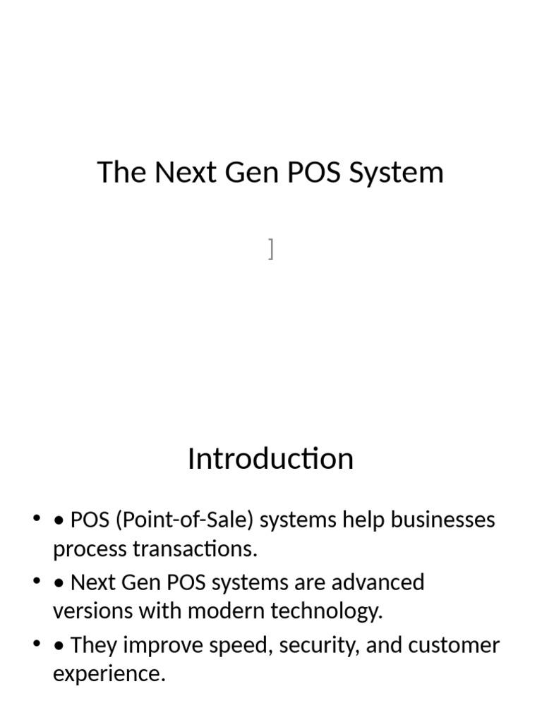 Next Gen POS 14 Mark Answer | PDF