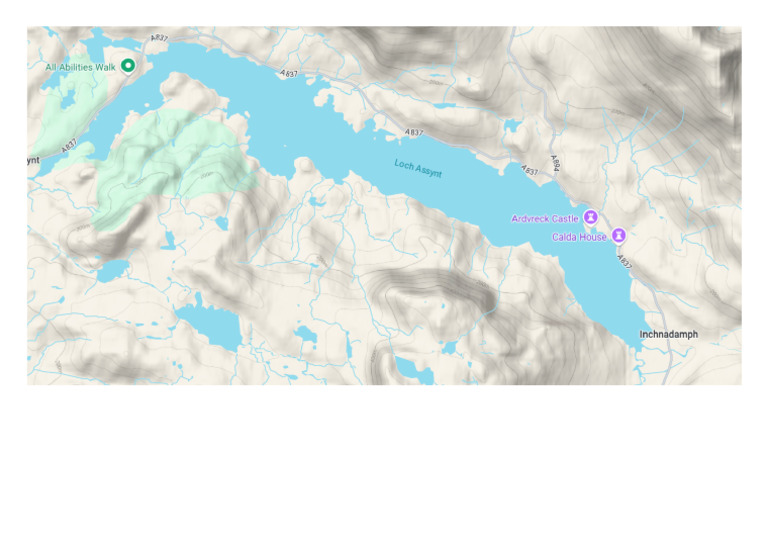 Rol Mapa Del Loch Assynt | PDF