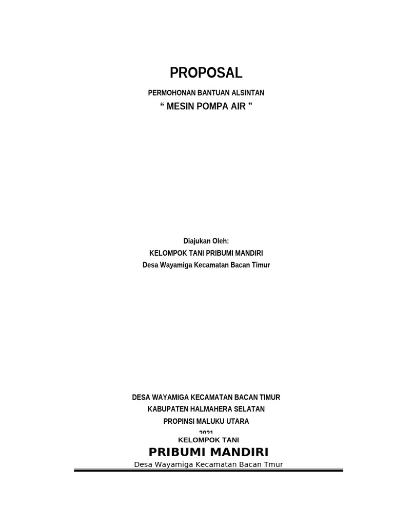 _proposal-pompa-air | PDF