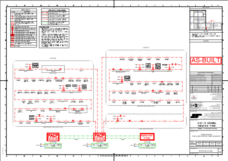 BTW B Ad La 2384 Admin Building Facp Schematic | PDF