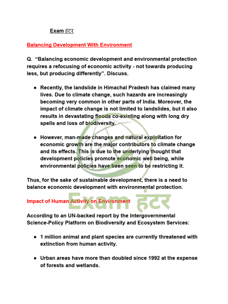 Environment and Sustainable Development | PDF | Sustainability | Subsidy