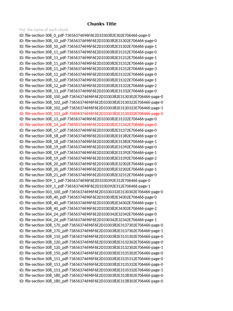 Missmatch Chunks | PDF
