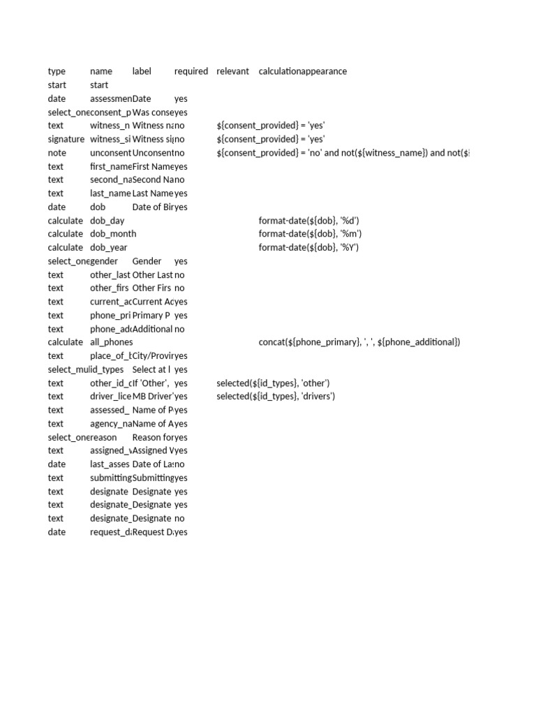 Criminal Risk Assessment Full ODK | PDF