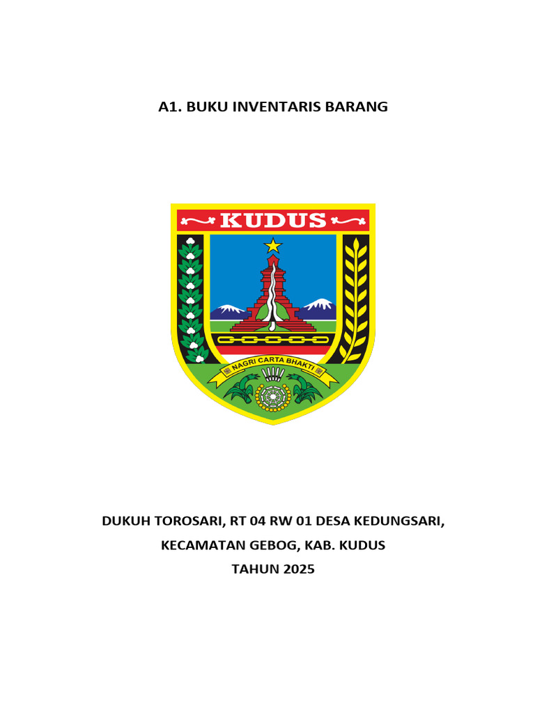 Cover Administrasi Rukun Tetangga | PDF