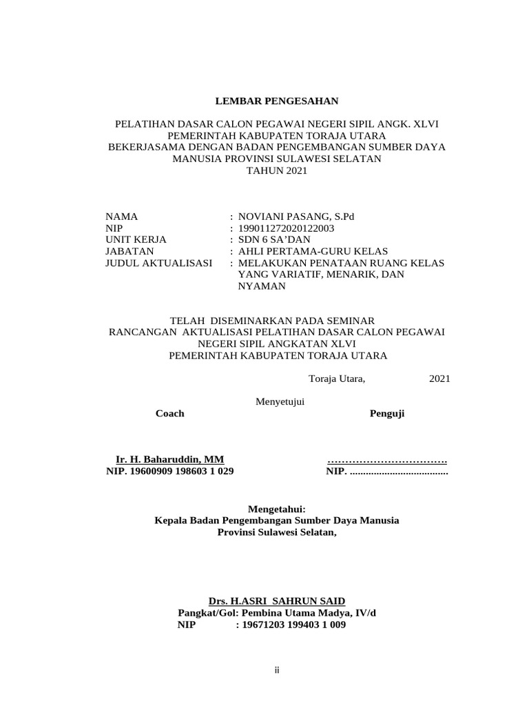 3.lembar Pengesahan | PDF