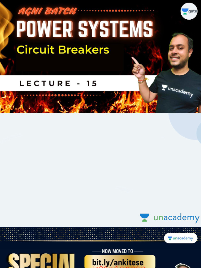 Lecture-15 Circuit Breakers | PDF | Electric Arc | Fuse (Electrical)