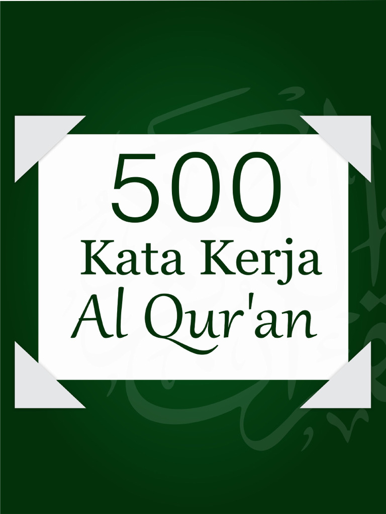 Modul Arabic 2 (Af'al in Quran) Fase F | PDF