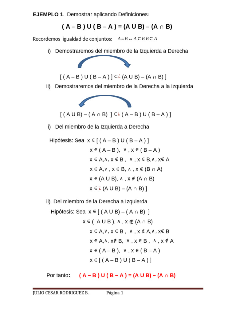 Tema #2 Algebra de Conuntos Parte 2 | PDF | Conjunto (Matemáticas) | Números
