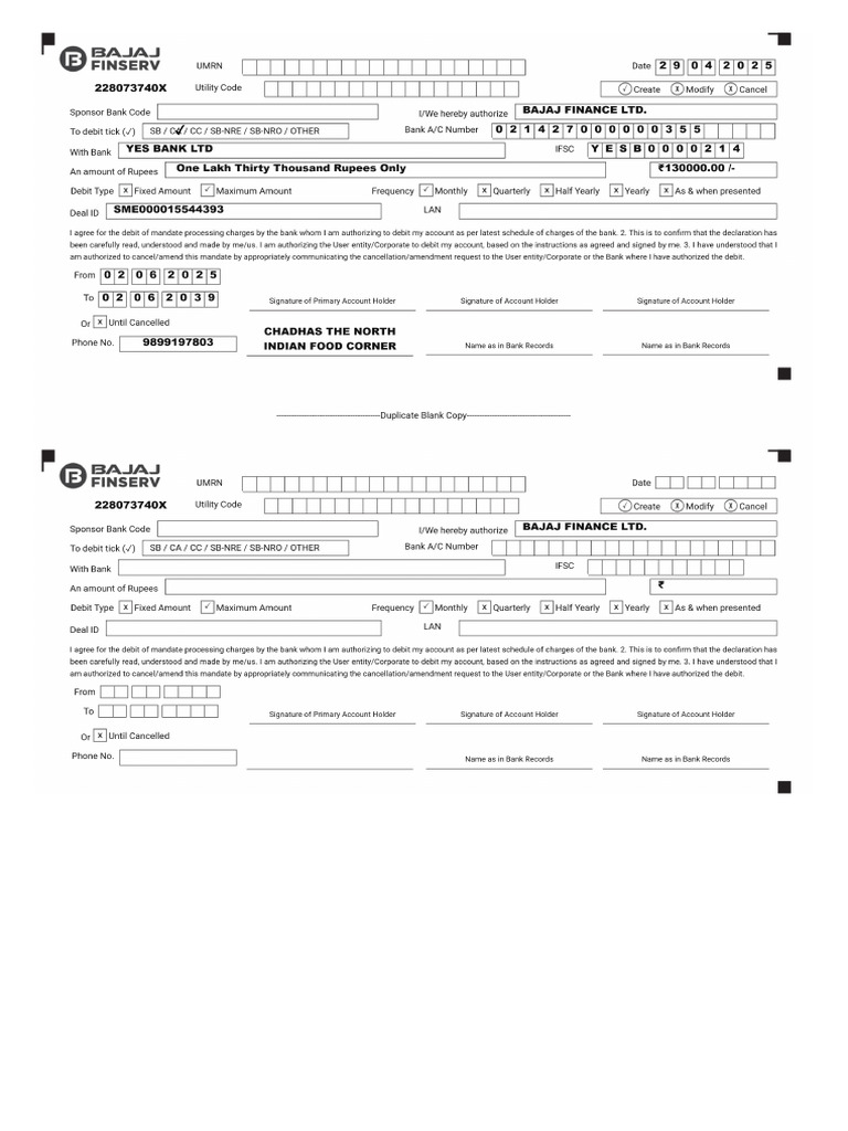 SME000015544393 Physical Mandate | PDF