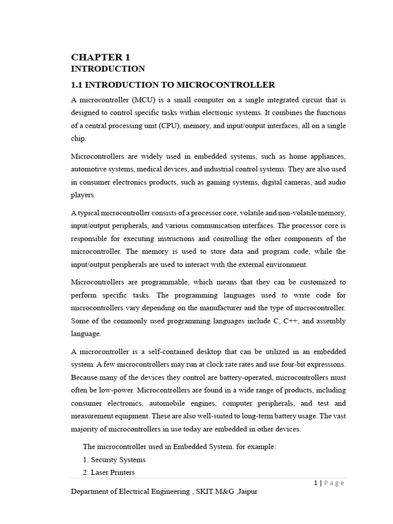 Soniya Prajapat 5th Sem Industrial Report | PDF | Microcontroller | Arduino