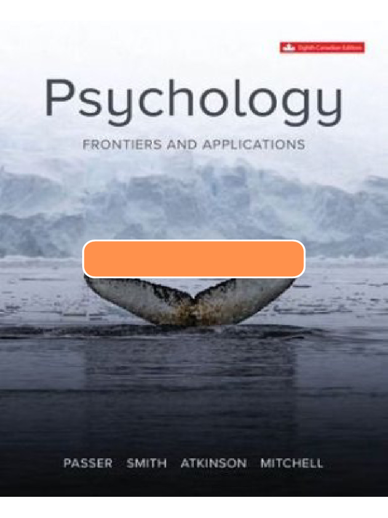 Testbank For Psychology Frontiers And Applications 8th Edition Passer