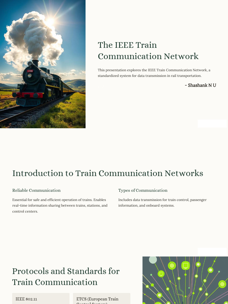The IEEE Train Communication Network | PDF | Computer Network | Train