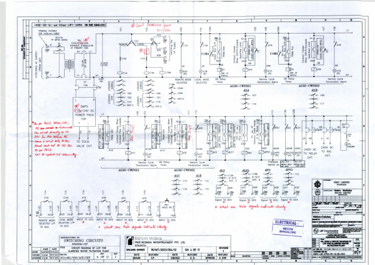 NMDC LT PP03 PP 15 DE 3041 Elect R0 Sht4 RFR | PDF
