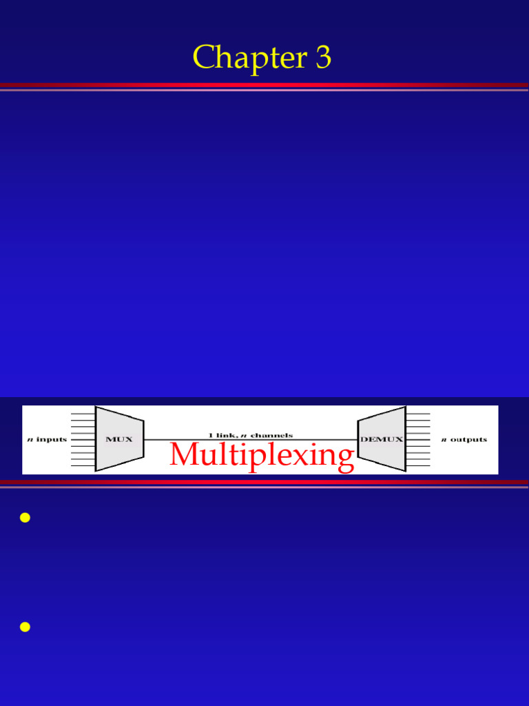 Chapter 3 Signal Multiplexing | PDF | Multiplexing | Wavelength Division Multiplexing
