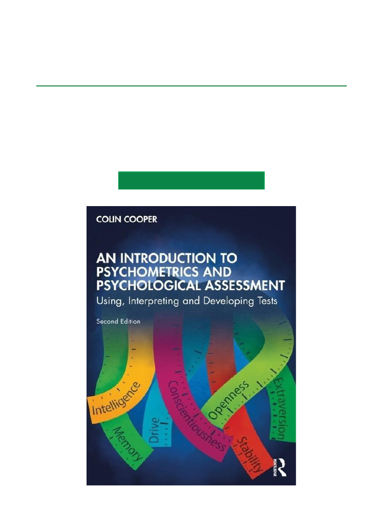 Psychometrics: Tests and Assessment Guide | PDF | Psychometrics ...