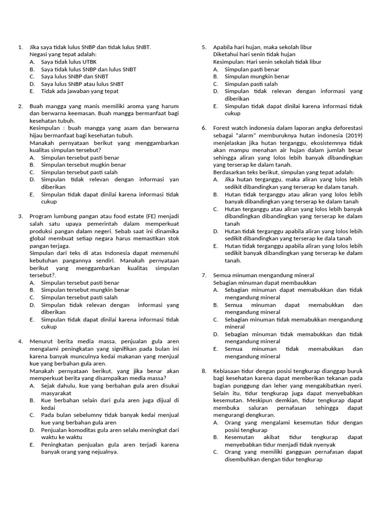 Jika Saya Tidak Lulus SNBP Dan Tidak Lulus SNBT | PDF
