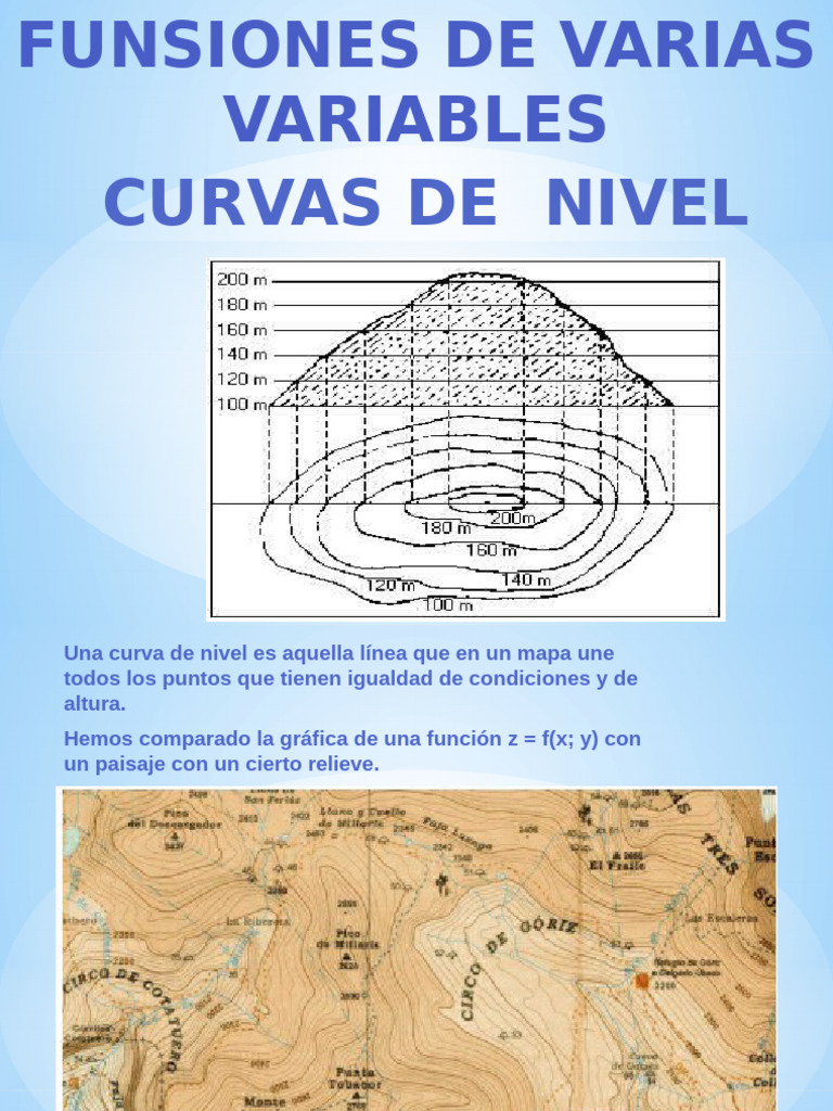 Curvas de Nivel en Funciones de Dos Variables | PDF