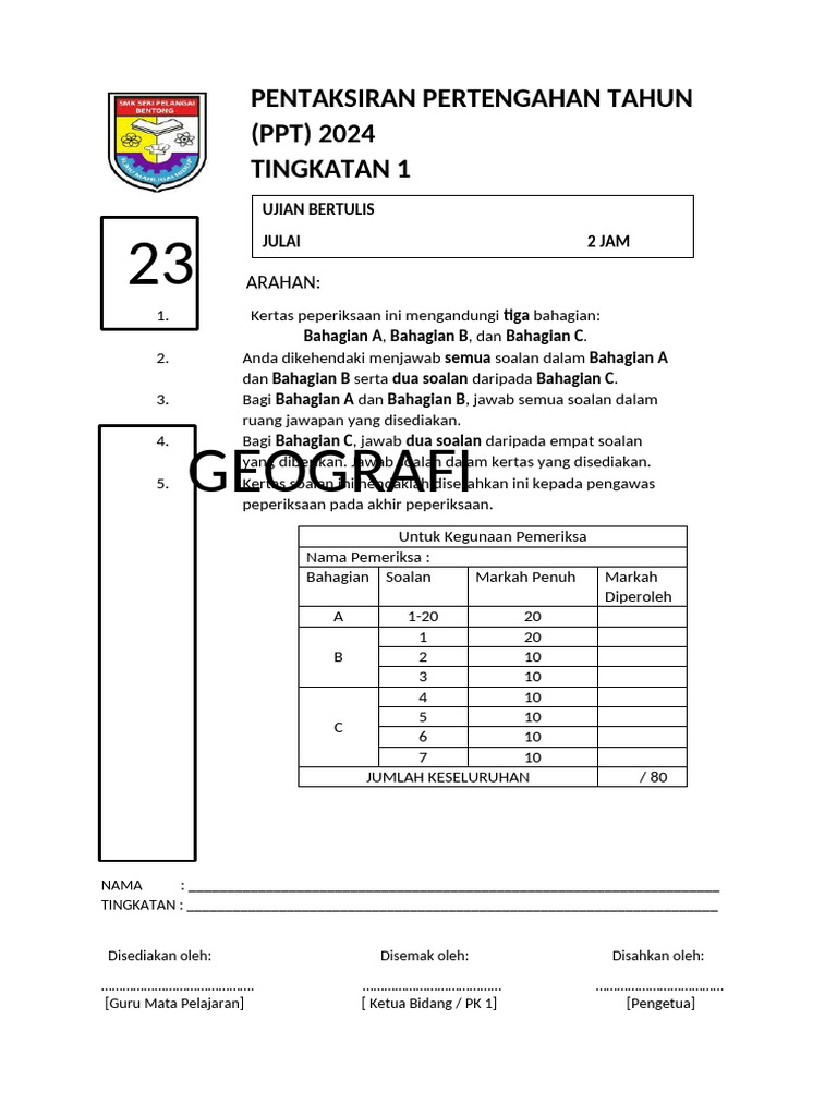 Cover Ppt Geo t1 | PDF