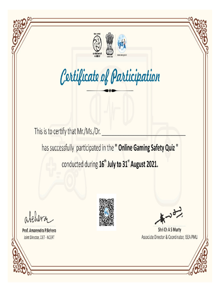 Ayush ISEA Digital Certificate | PDF