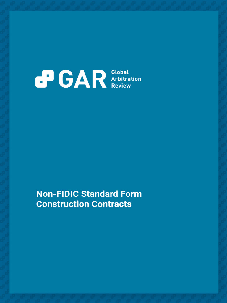 GAR Non Fidic Standard Form Construction Contracts | PDF | Mediation ...