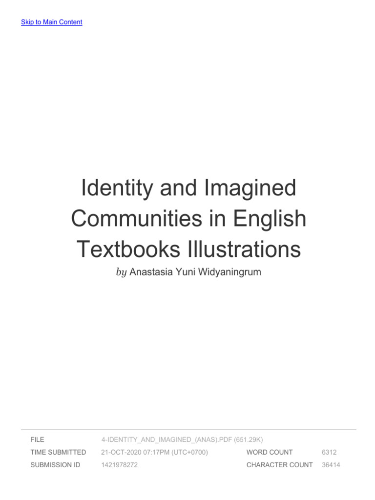 4-Identity and Imagined Hasil Cek Similarity | PDF