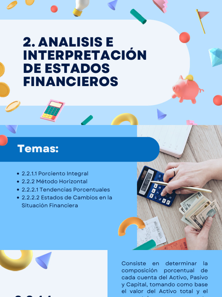 2. ANALISIS E INTERPRETACIÓN DE ESTADOS FINANCIEROS 1 | PDF | Estado financiero | Porcentaje