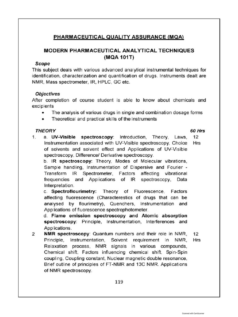 1st Sem Syllabus Copy QA | PDF