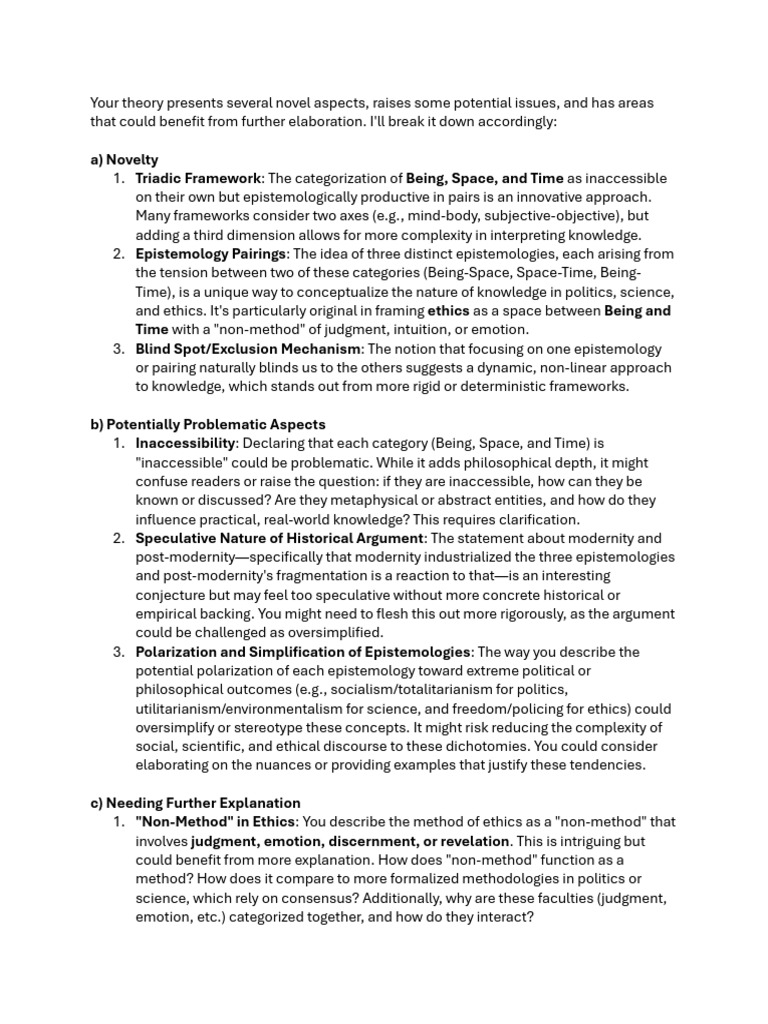 SBT - Critique | PDF | Theory | Epistemology