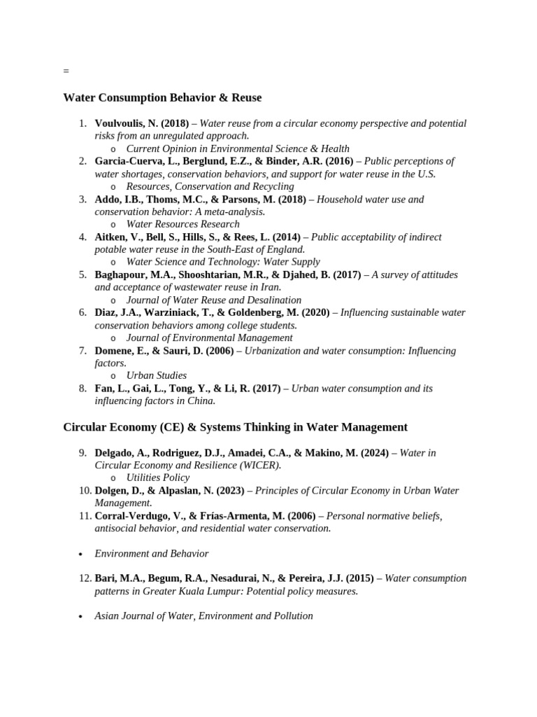 Water Consumption and Reuse Insights | PDF | Reclaimed Water | Water Supply