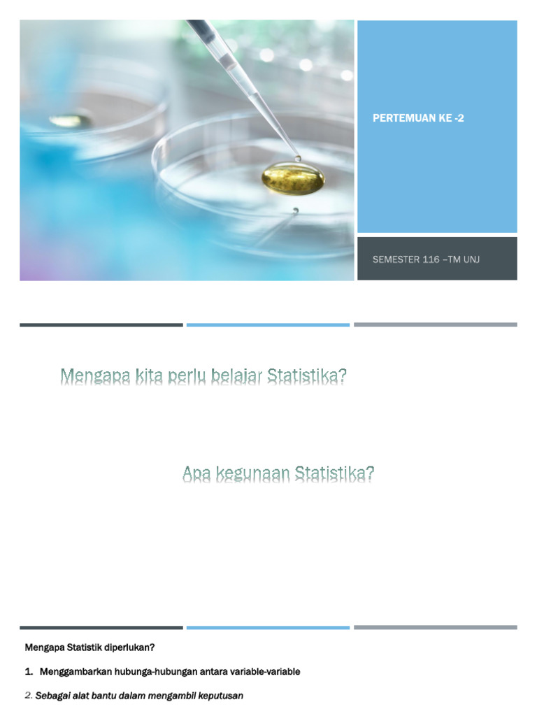 Pertemuan Ke-2 Kuliah Statistik Dan Probabilitas TM | PDF