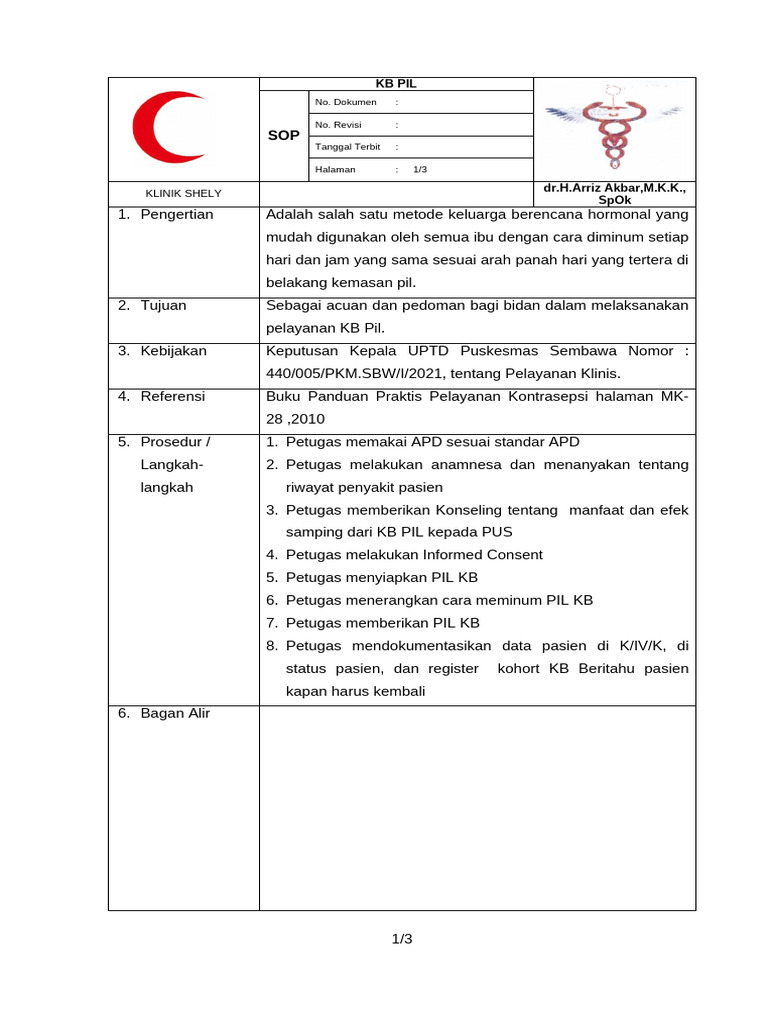 Sop KB Pil | PDF
